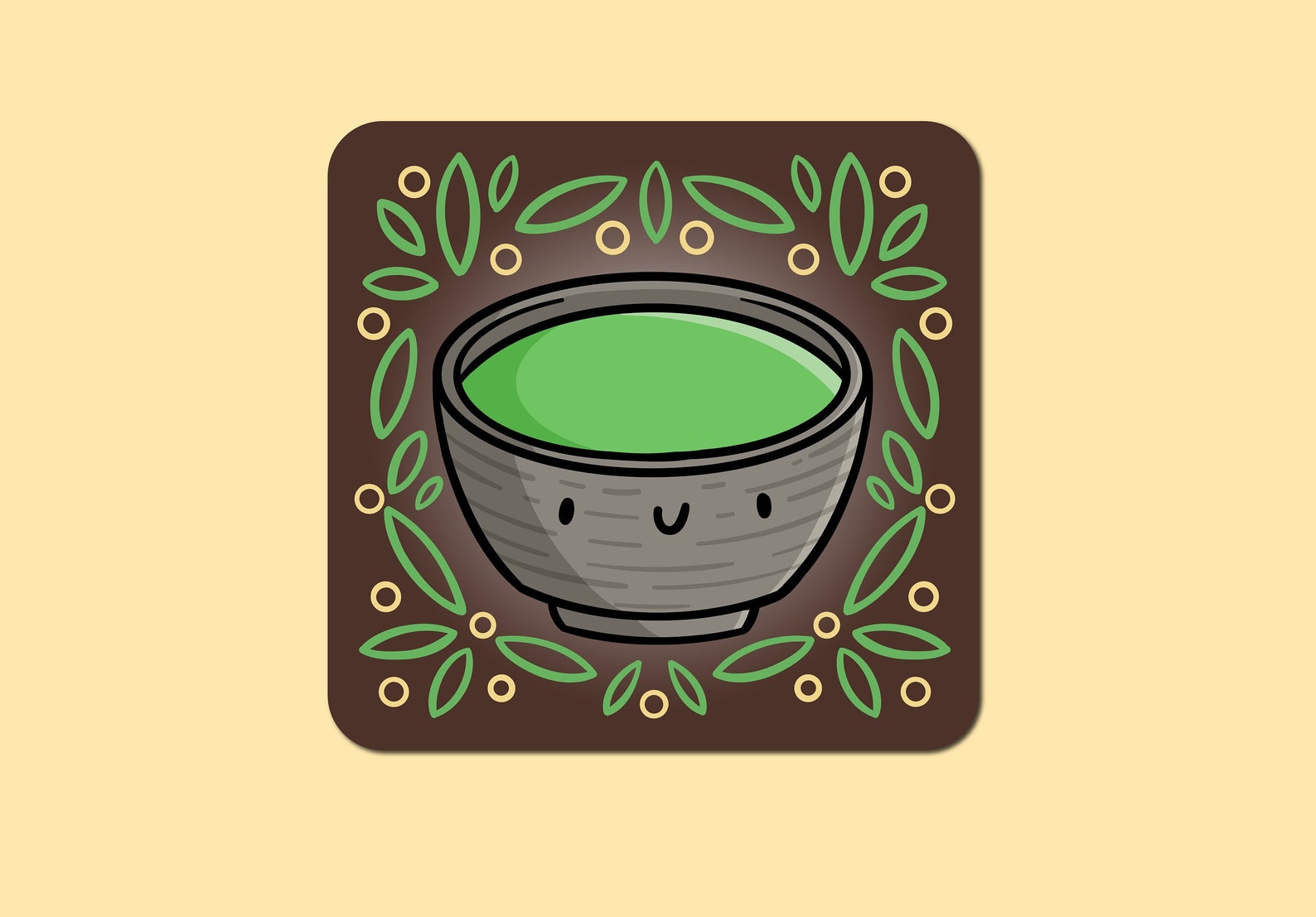 Matcha Sticker Waterproof Vinyl Sticker Ceremonial Matcha - Etsy