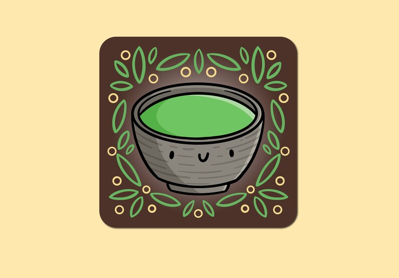Matcha Sticker Waterproof Vinyl Sticker Ceremonial Matcha - Etsy