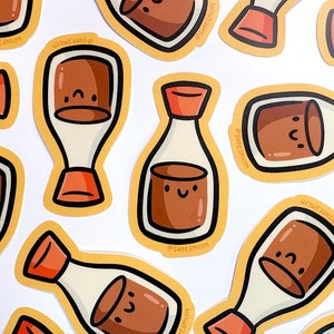Soy Sauce Sticker| Weatherproof Vinyl Sticker | Soy Sauce Bottle ...