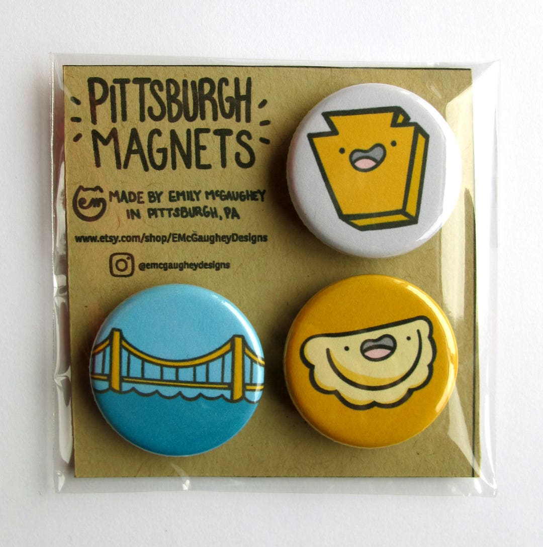 Pittsburgh Magnet Pack | Refrigerator Magnets | Fridge Magnets | Locker ...