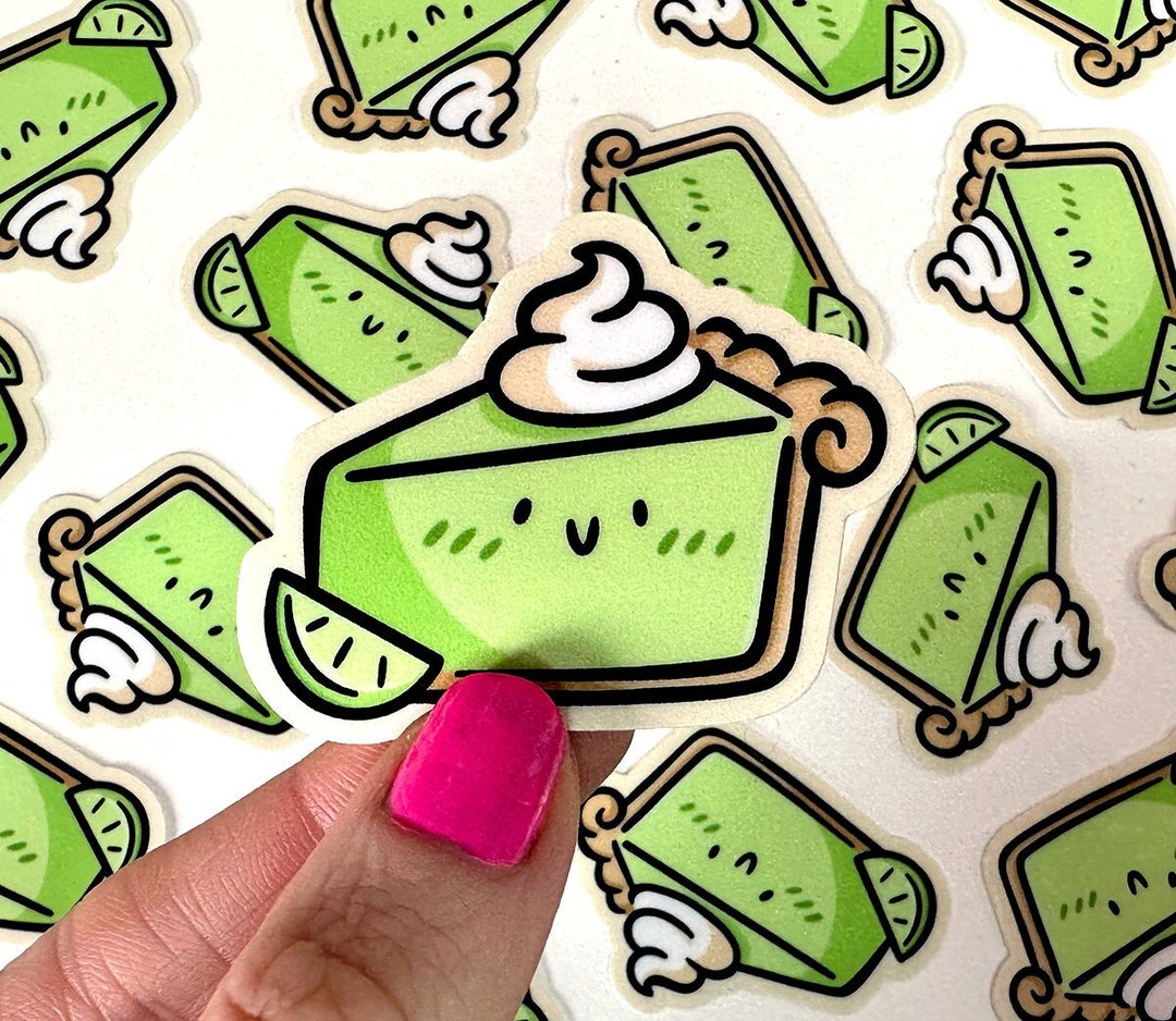 Key Lime Pie Mini Sticker | Waterproof Sticker | Kawaii Vinyl Sticker ...