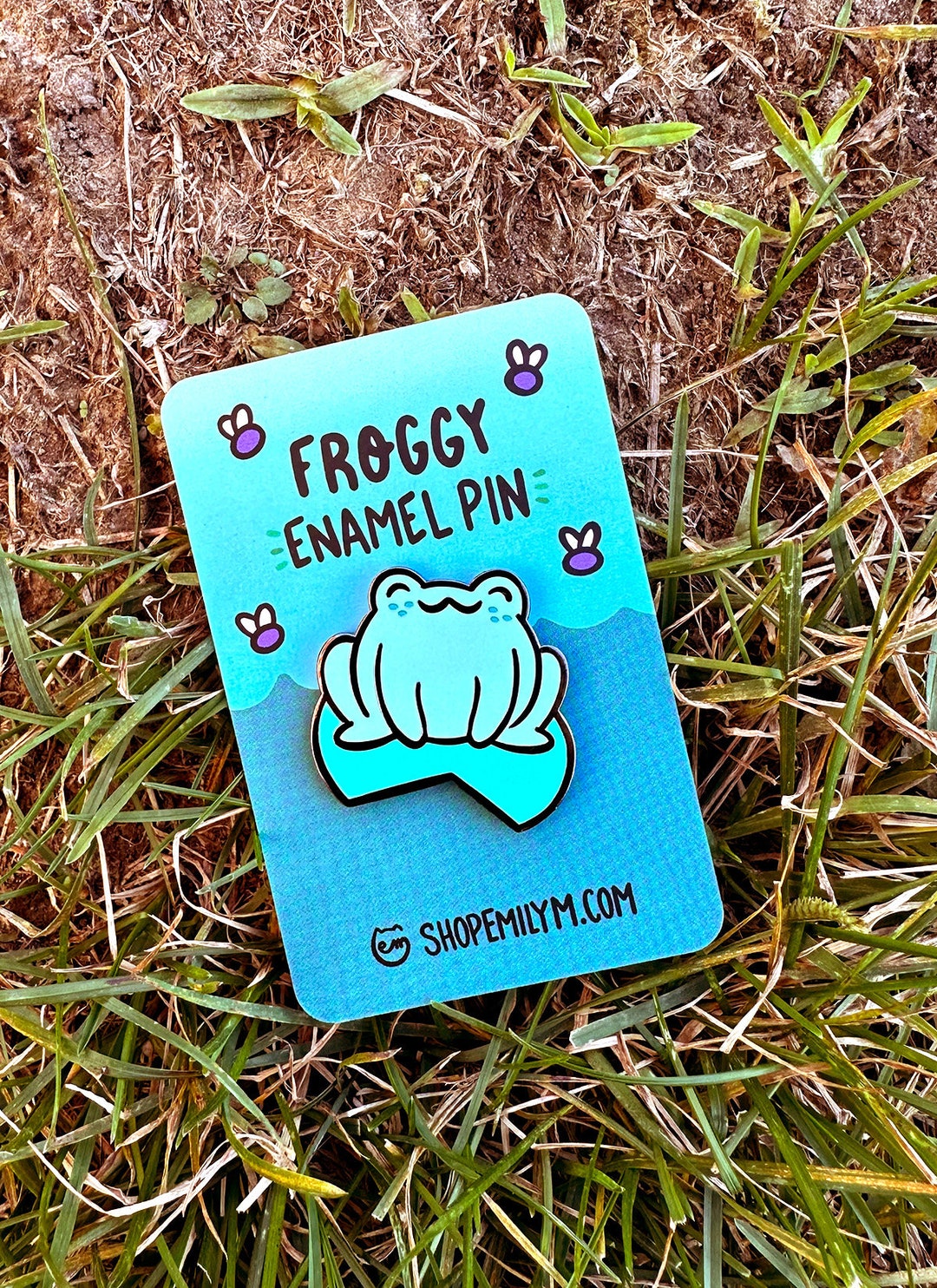 Froggy Hard Enamel Pin | Kawaii Enamel Pin | Green Frog Enamel Pin ...