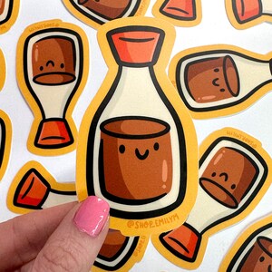 Soy Sauce Sticker| Weatherproof Vinyl Sticker | Soy Sauce Bottle ...
