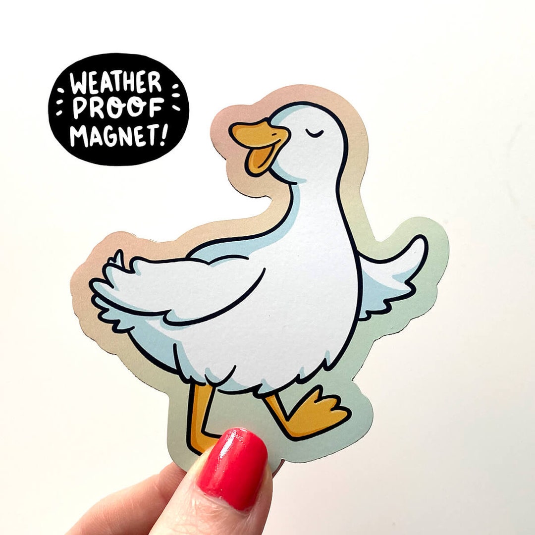 Sassy Duck Magnet | Waterproof Vinyl Magnet | Kawaii Style Magnet| Cute ...
