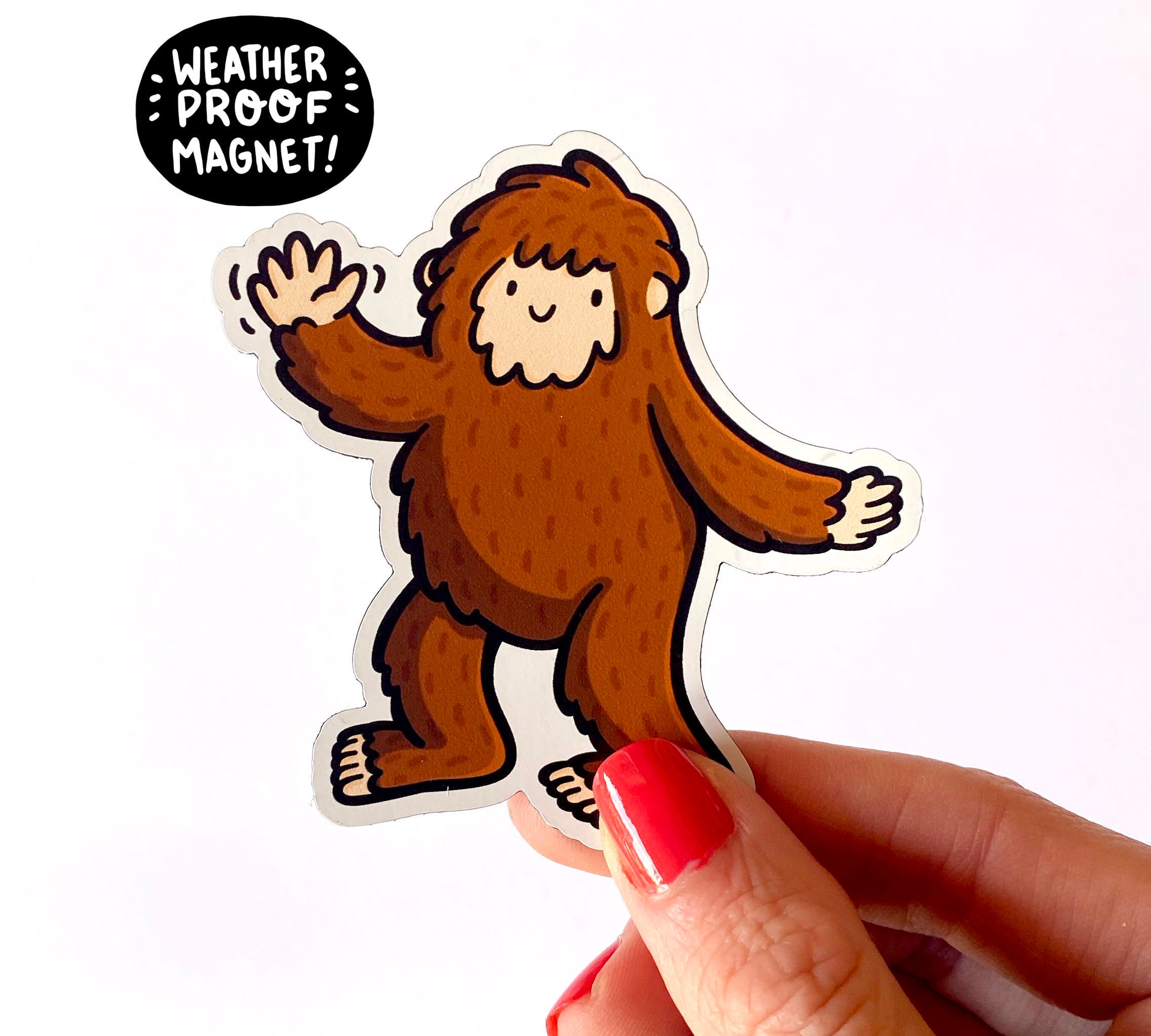 Bigfoot Weatherproof Magnet | Sasquatch Waterproof Car Magnet ...
