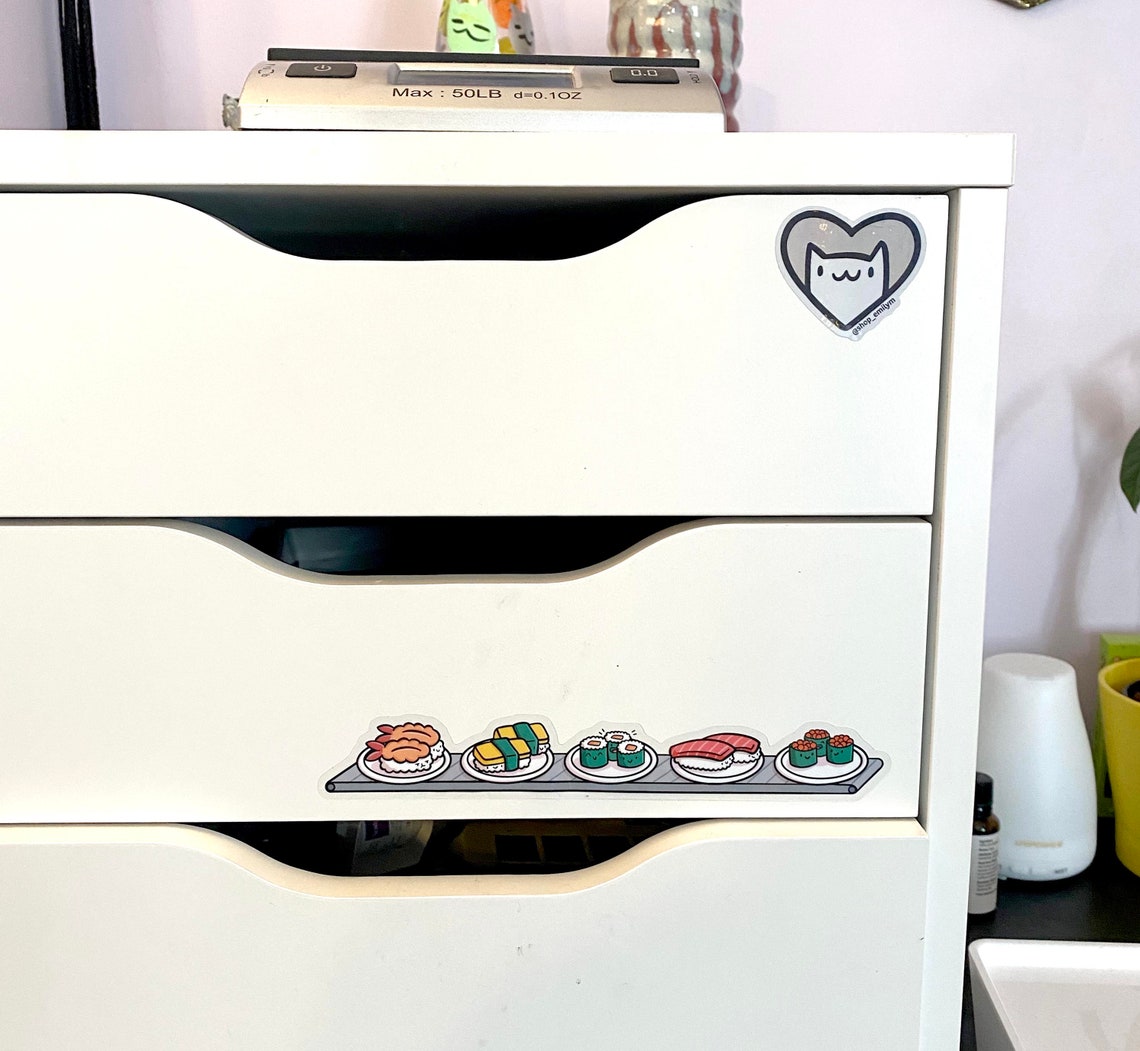 Clear Conveyor Belt Sushi Sticker Waterproof Vinyl Sticker - Etsy