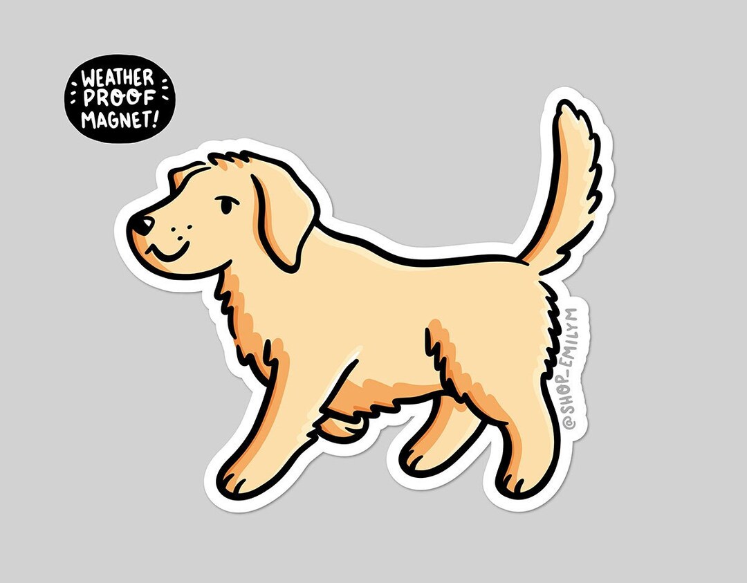 Yellow Labrador Retreiver Magnet | Cute Dog Magnet| Yellow Lab Magnet ...