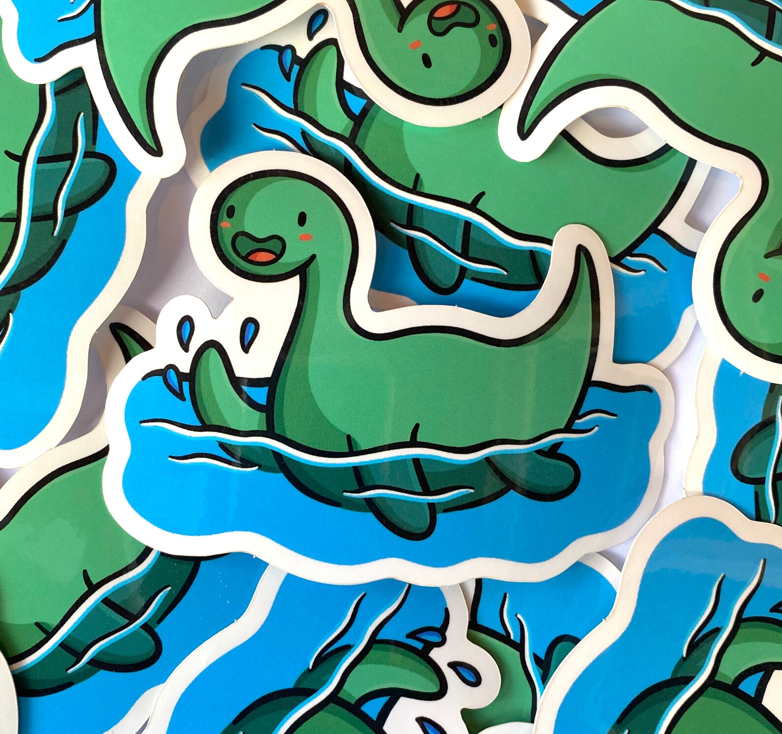 Loch Ness Monster Vinyl Sticker | Cute Nessie Sticker | Waterproof ...