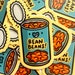 Can of Beans Mini Sticker | Waterproof Sticker |kawaii Food Vinyl ...
