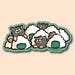 Onigiri Dogs Sticker | Weatherproof Vinyl Sticker| Black Shiba Inu ...