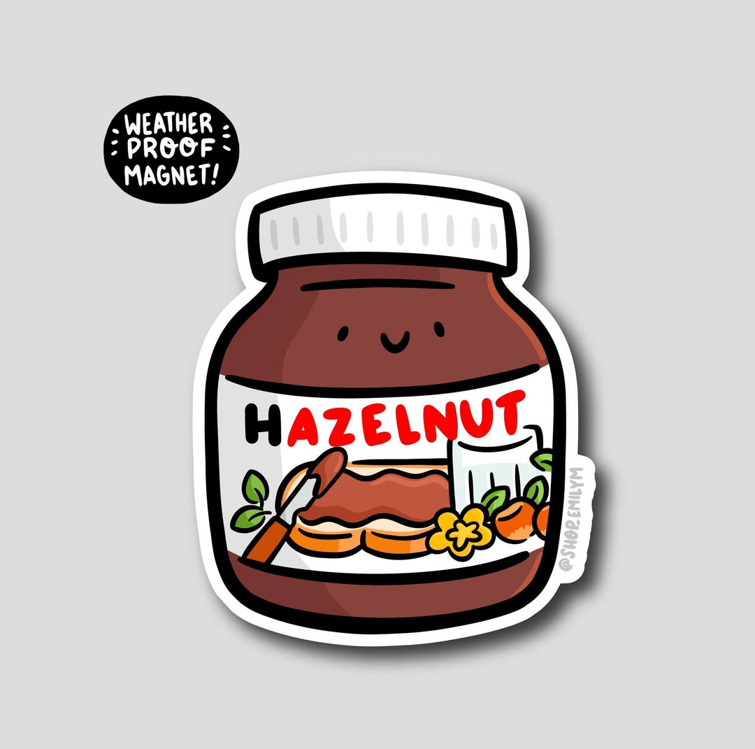 Hazelnut Spread Magnet |waterproof Car Magnet | Cute Condiment Magnet ...