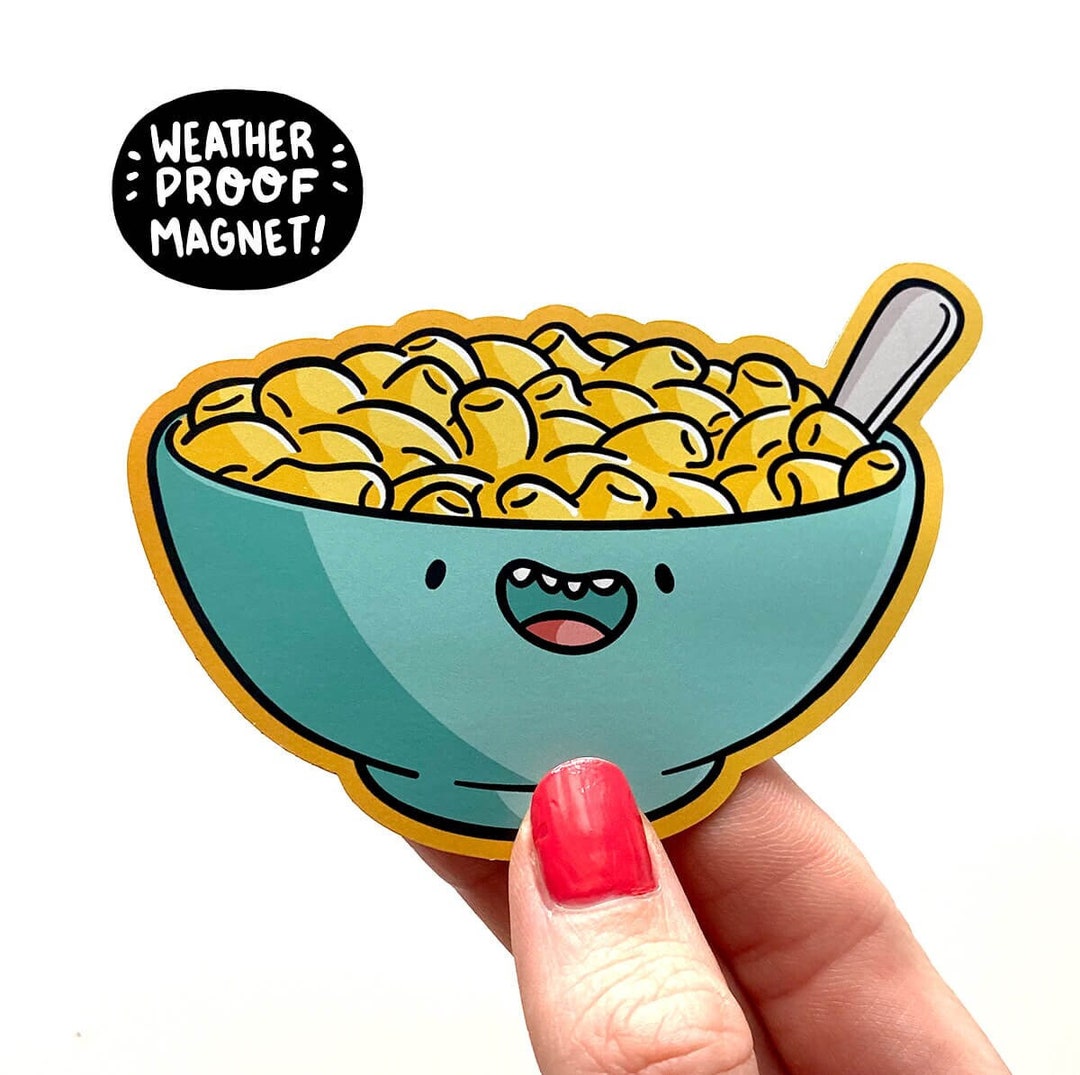 Mac & Cheese Magnet | Waterproof Vinyl Magnet| Cheese Magnet |kawaii ...