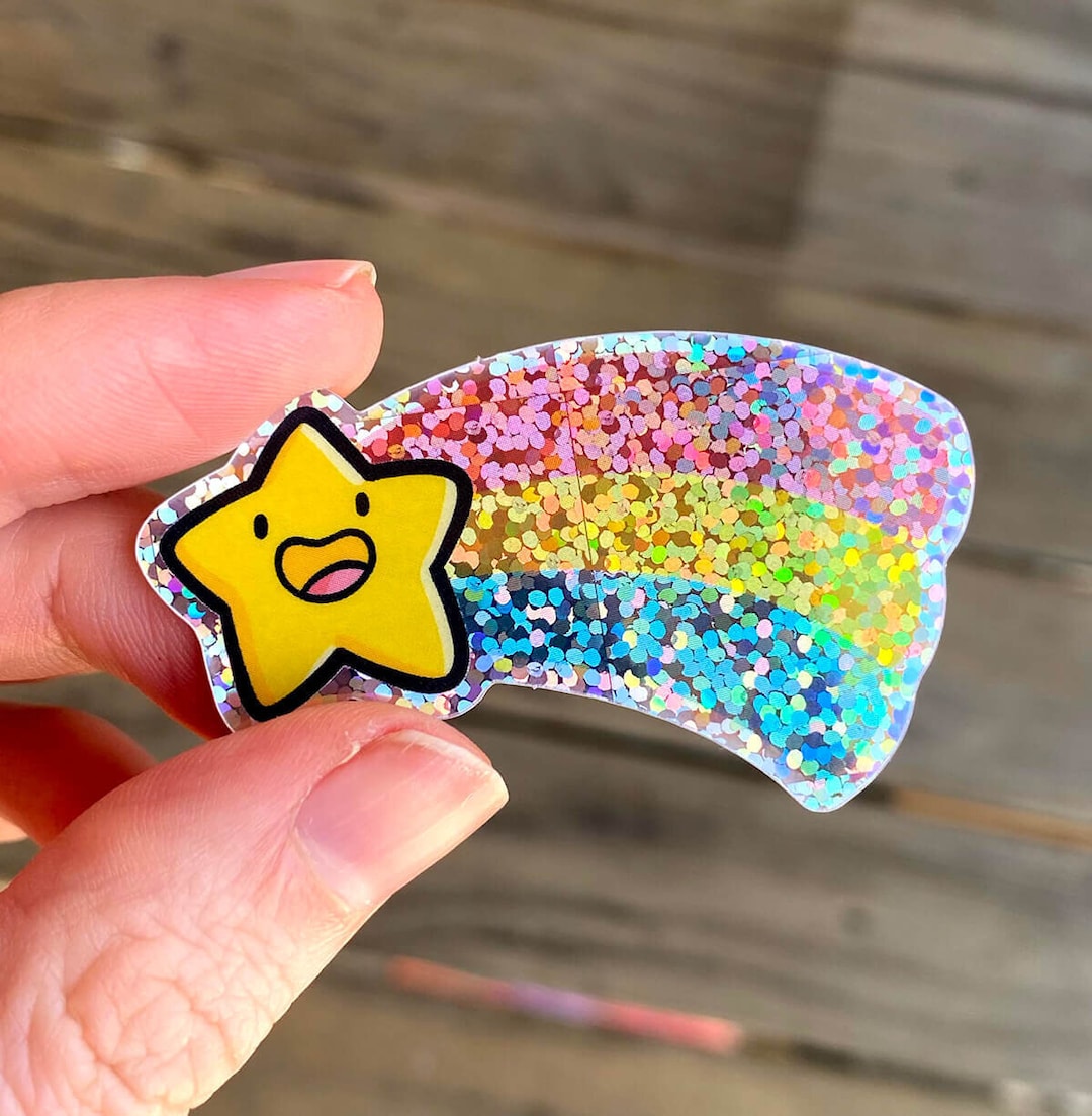 Mini Shooting Star Sticker | Waterproof Vinyl Sticker | Kawaii ...