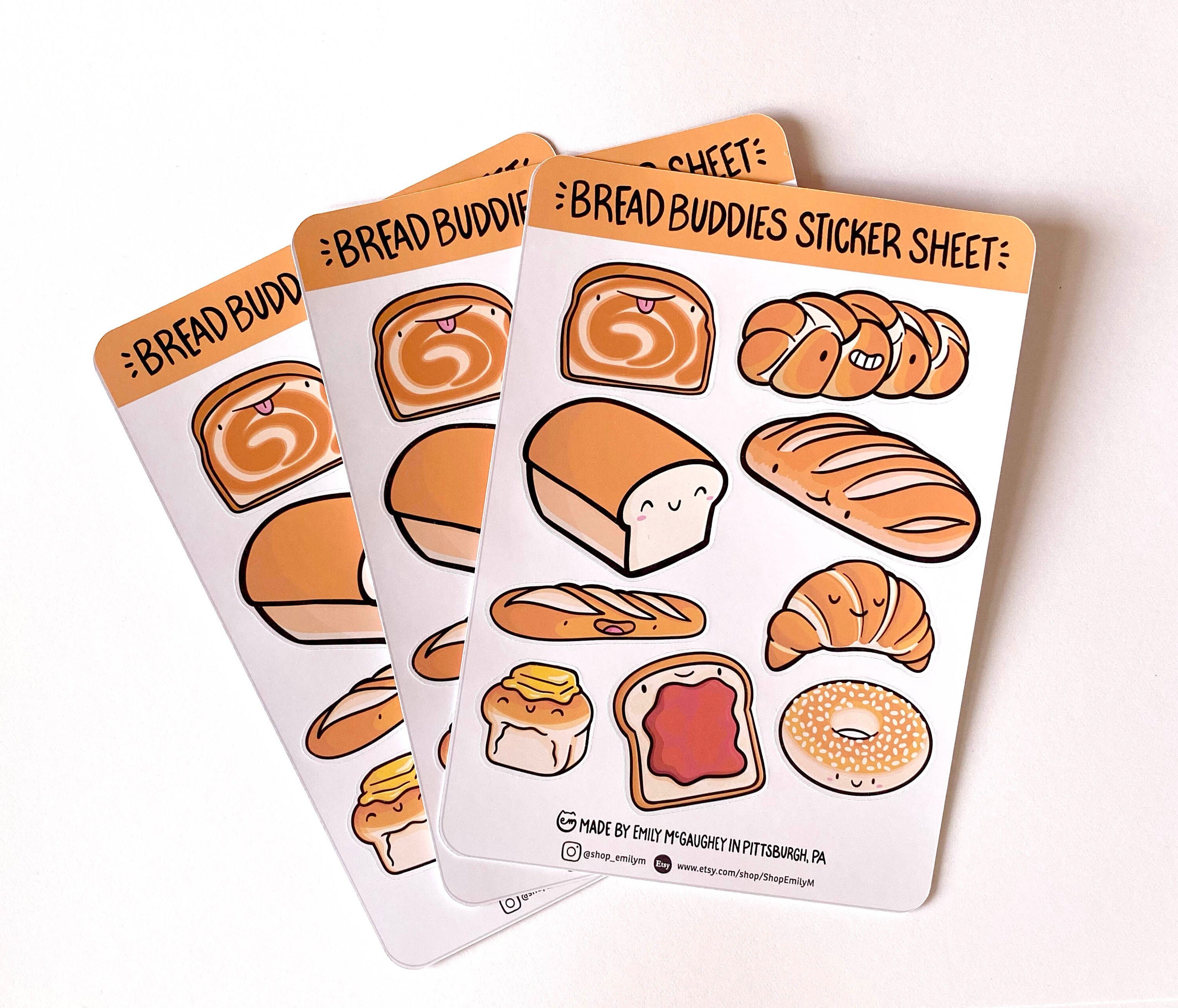 Little bakery Planner Sticker sheet food animals stationary journalling ...