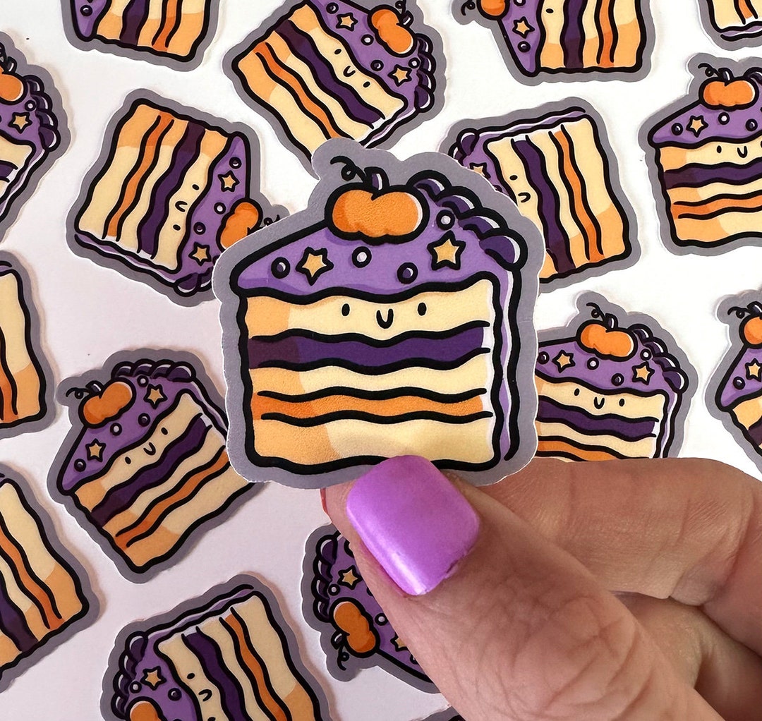 Halloween Cake Mini Sticker | Waterproof Sticker | Kawaii Sticker ...