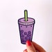 Taro Milk Tea Magnet | Purple Bubble Tea Fridge Magnet | Weatherproof ...