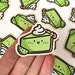 Key Lime Pie Mini Sticker | Waterproof Sticker | Kawaii Vinyl Sticker ...