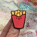 French Fries Hard Enamel Pin | Kawaii Enamel Pin | Cute Food Pin | Junk ...