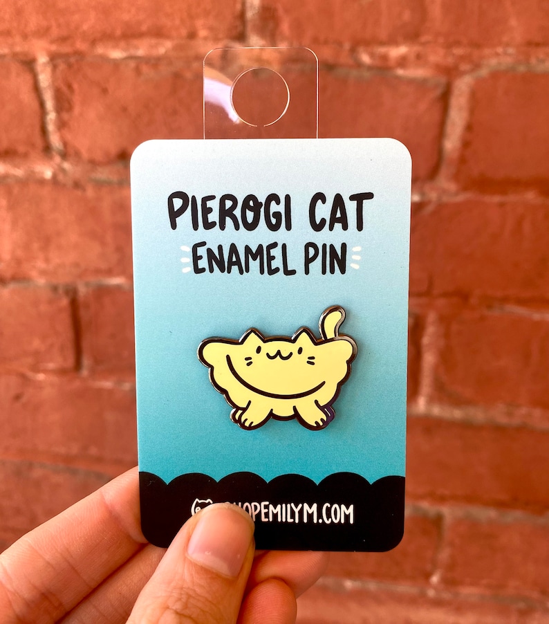 Pierogi Cat Hard Enamel Pin Cute Pierogi Pin Kawaii Enamel Pin ...
