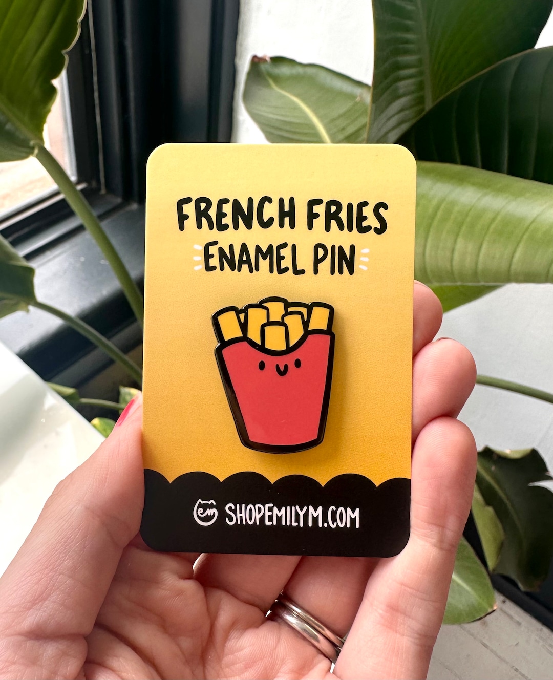 French Fries Hard Enamel Pin | Kawaii Enamel Pin | Cute Food Pin | Junk ...