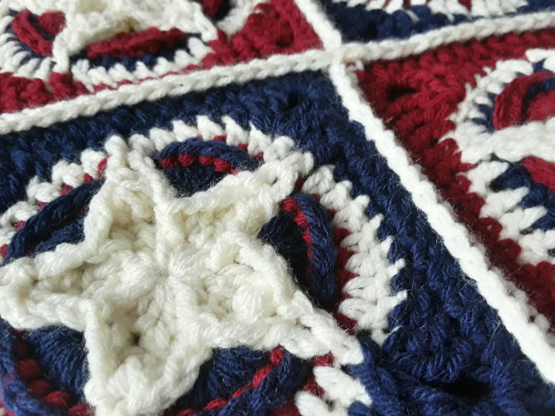 Patriotic Star Square Pattern - Etsy