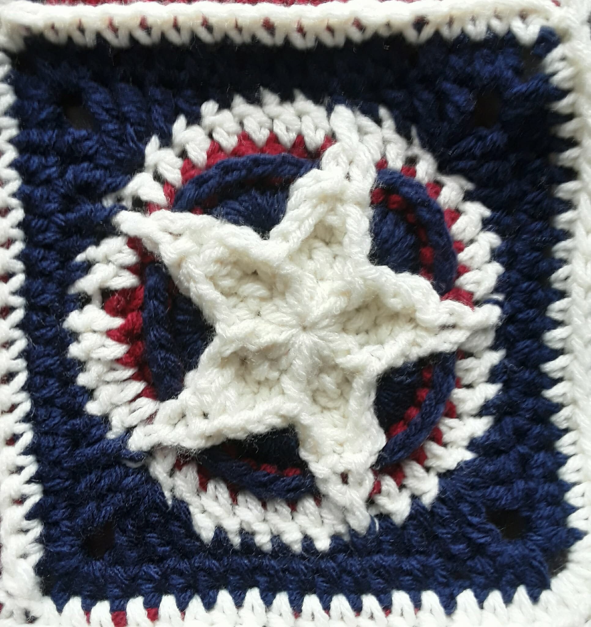 Patriotic Star Square Pattern - Etsy