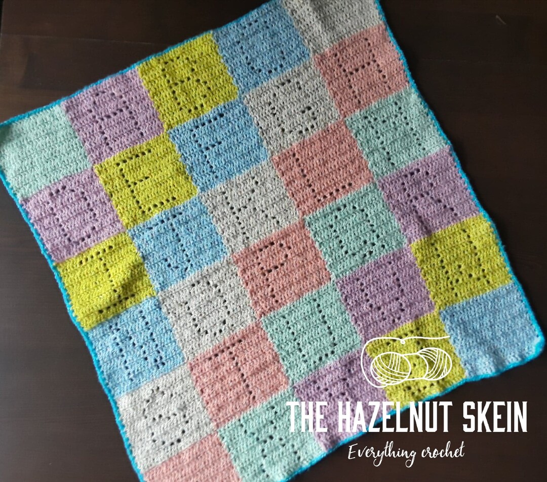 Alphabet Blocks Baby Blanket Crochet Pattern - Etsy
