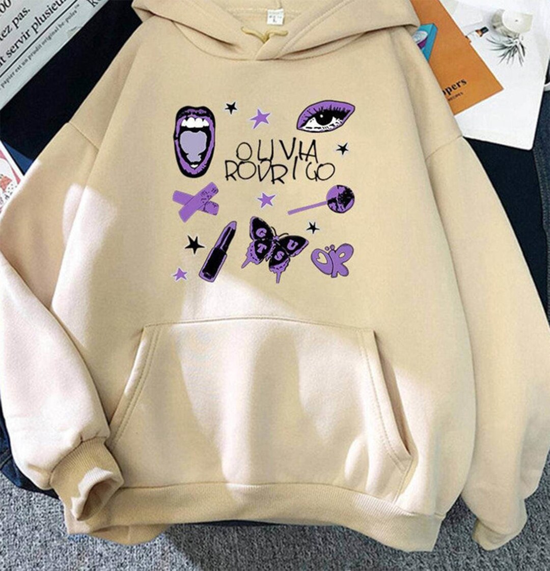 Olivia Rodrigo GUTS Art Print Women Jumper Hoodie Trendy - Etsy