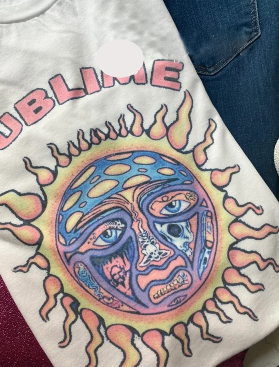 Sublime T-shirt/unisex Tee/ Vintage Feel/white/rock Band - Etsy