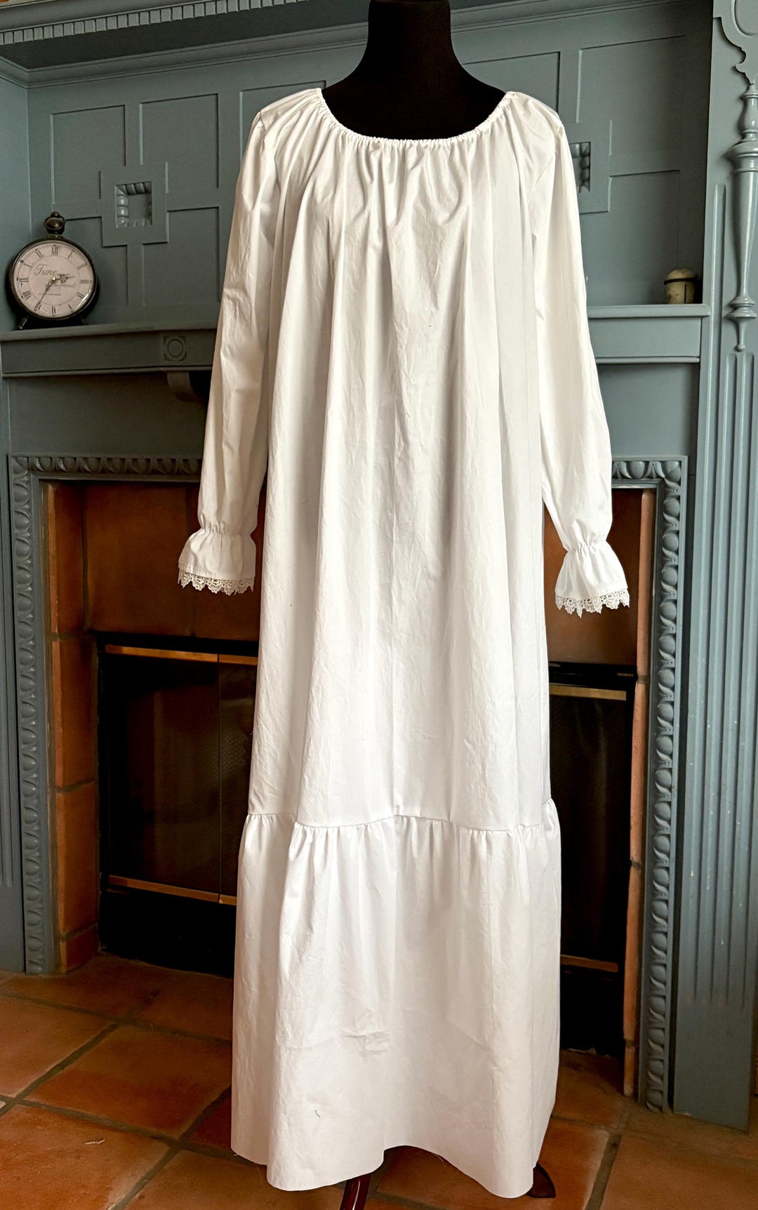 Basic White Under Dress, Regency Era, Victorian, Renaissance Style Gown ...