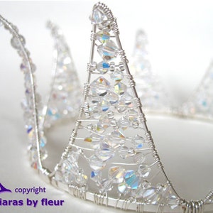 Crowning Glory 7 Point Swarovski Crystal Crown Made to Order - Etsy