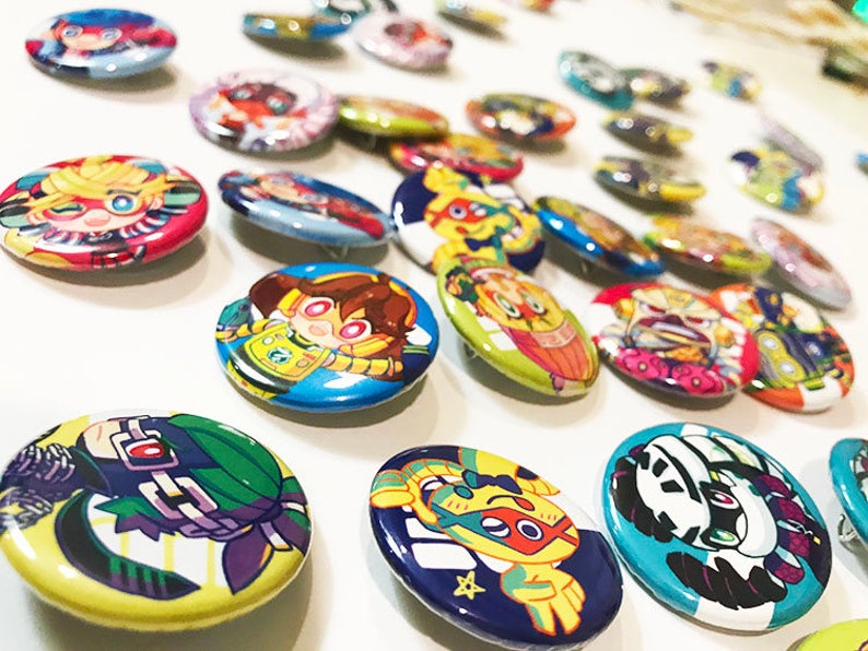 ARMS (nintendo) Pinback Buttons - All 15 Characters + Biff! - Etsy