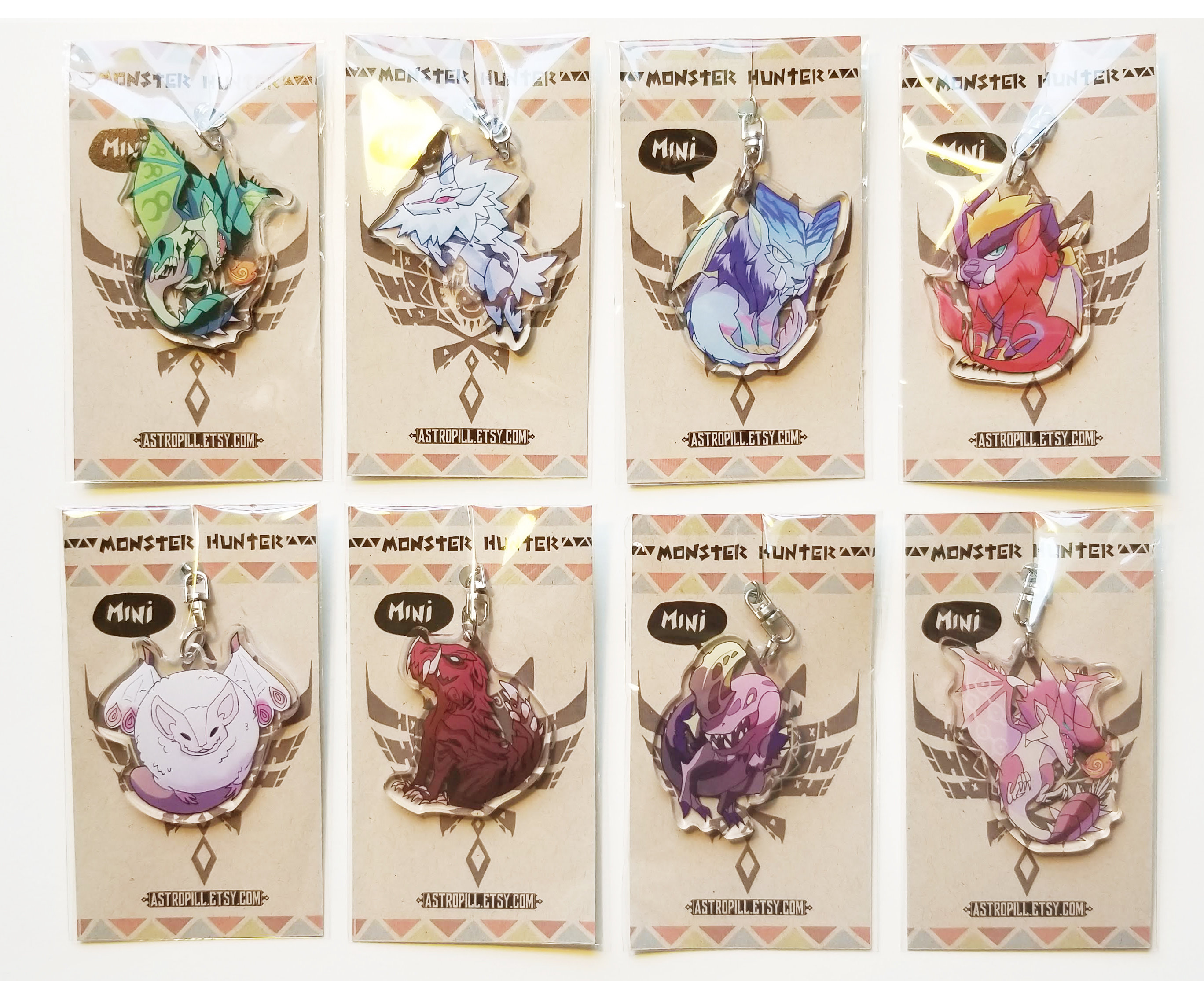 Monster Hunter 2 Clear Acrylic Charm Double Sided | Etsy