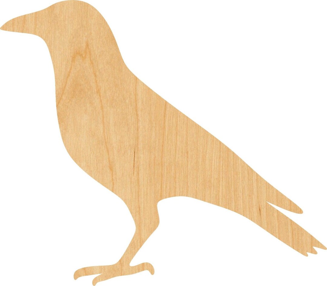 Crow Wooden Laser Cut Out Shape Great for Crafting - Etsy