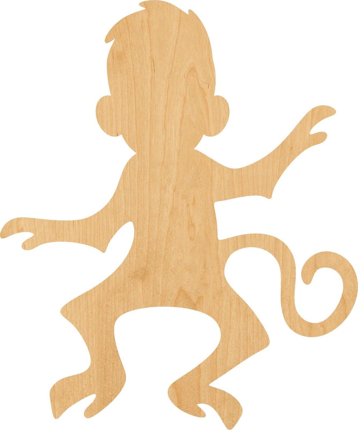 Monkey 2 Wooden Laser Cut Out Shape Great for Crafting | Etsy