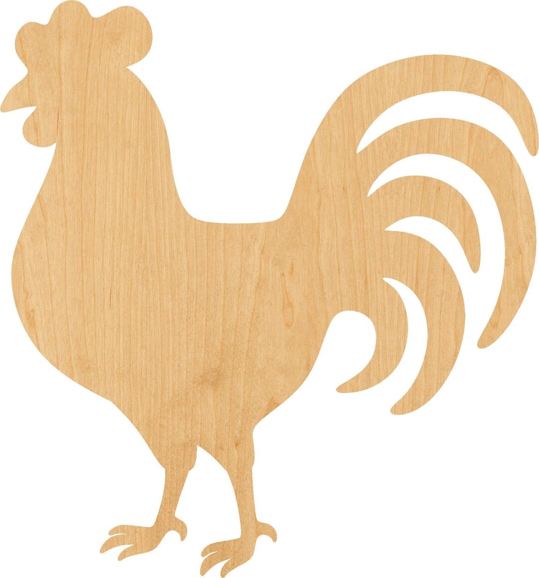 Rooster Wooden Laser Cut Out Shape - Great for Crafting - Hobbyist - D ...