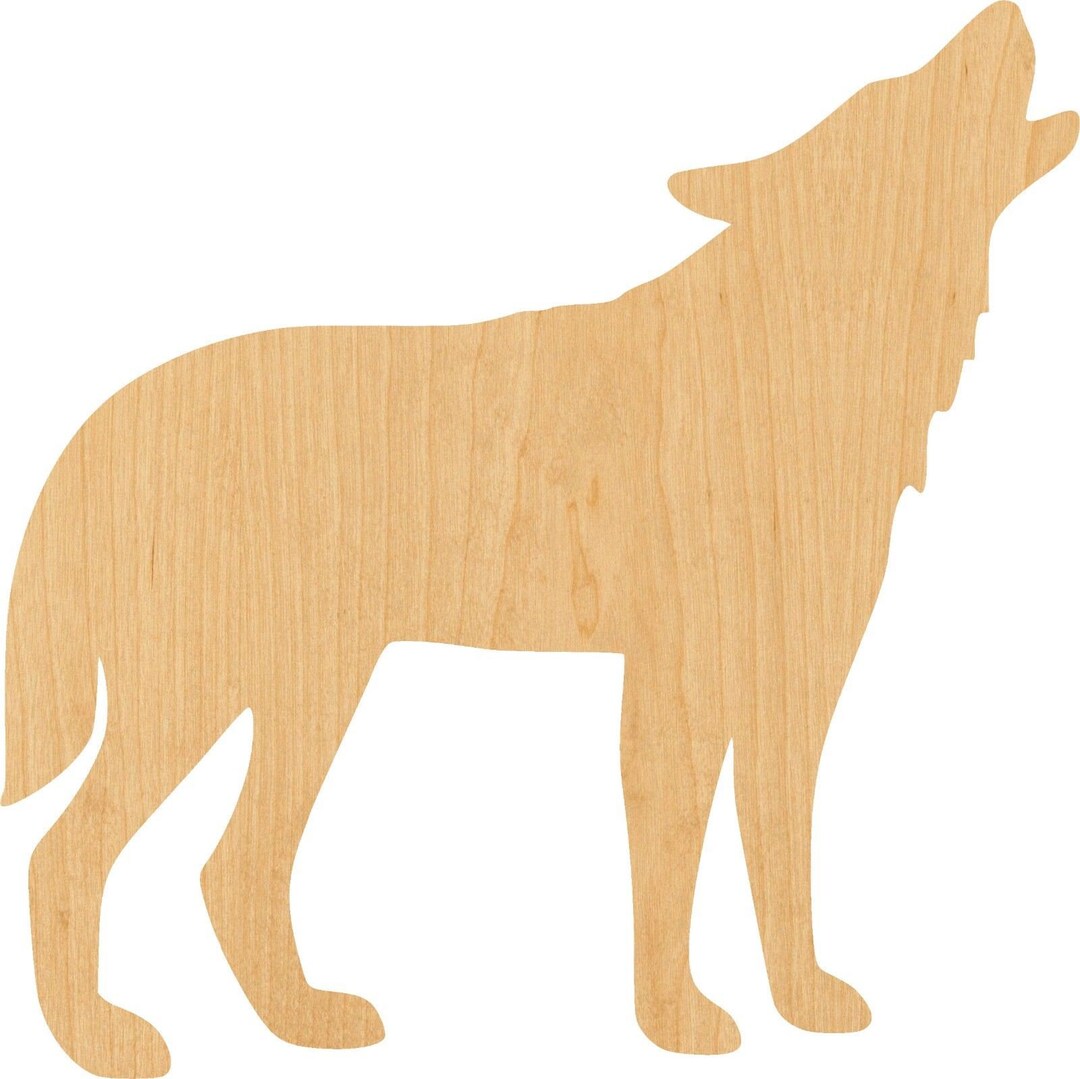Wolf Wooden Laser Cut Out Shape Great for Crafting - Etsy