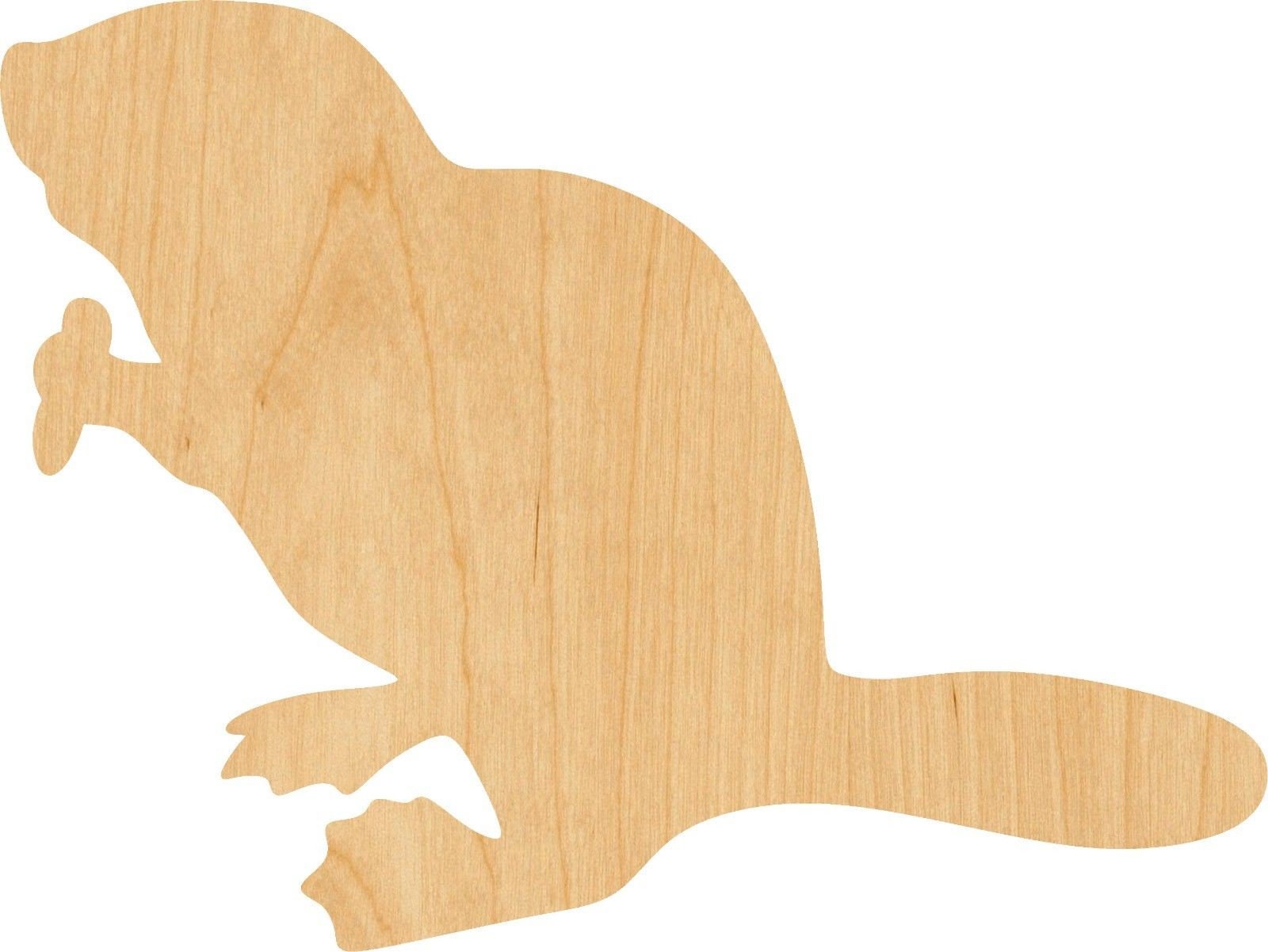 Beaver Wooden Laser Cut Out Shape Great for Crafting | Etsy