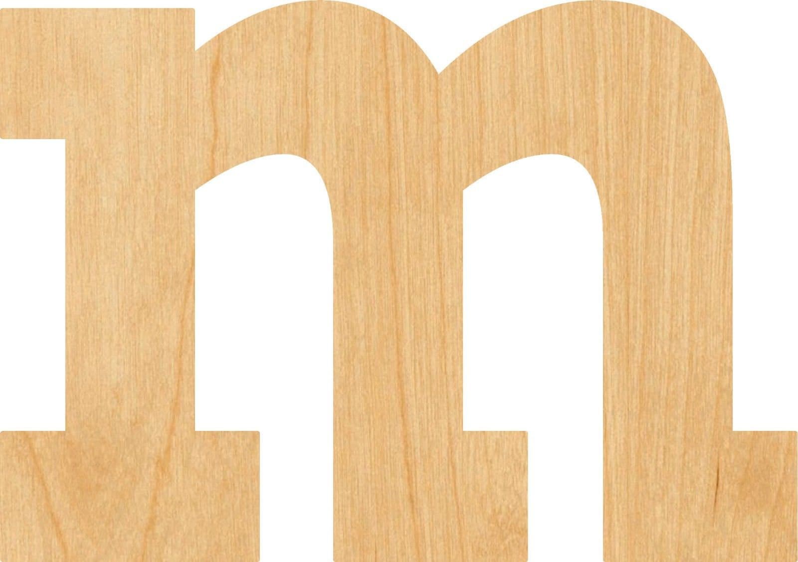 Lowercase Letter m Wooden Laser Cut Out Shape Great for | Etsy