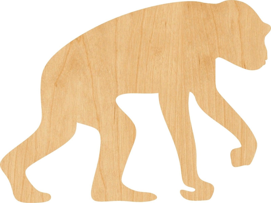 Chimpanzee Wooden Laser Cut Out Shape Great for Crafting - Etsy UK