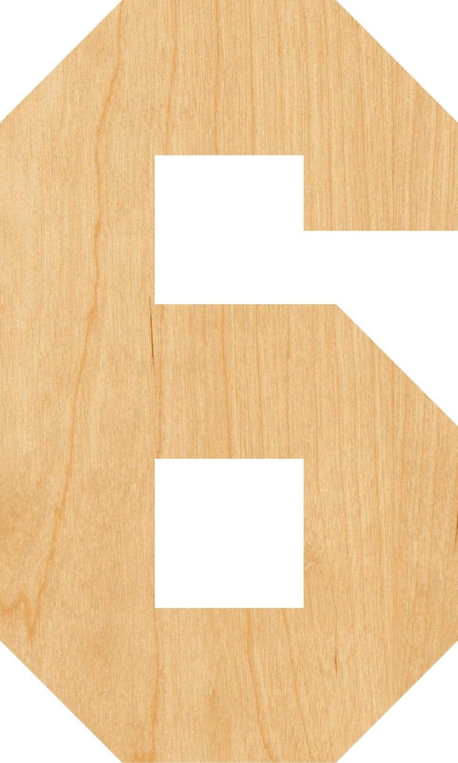 Number 6 Wooden Laser Cut Out Shape Great for Crafting - Etsy