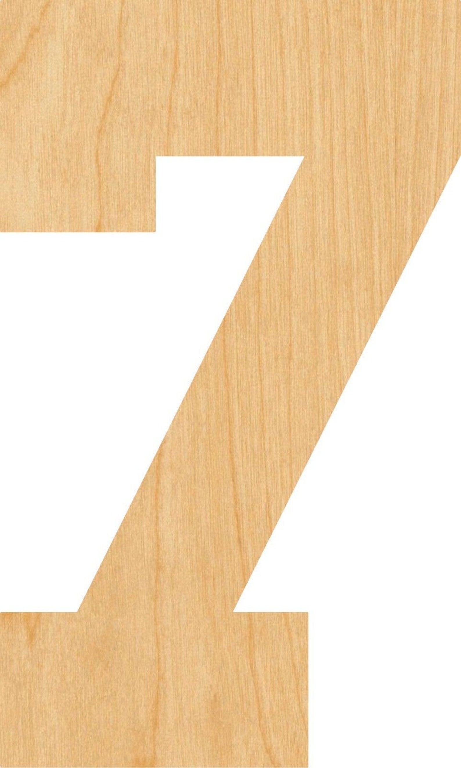 Number 7 Wooden Laser Cut Out Shape Great for Crafting - Etsy