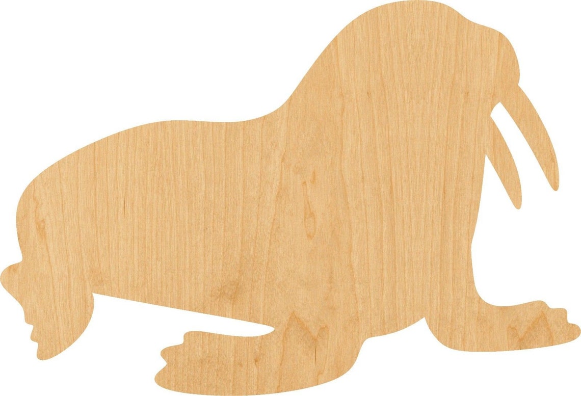 Walrus Wooden Laser Cut Out Shape Great for Crafting | Etsy