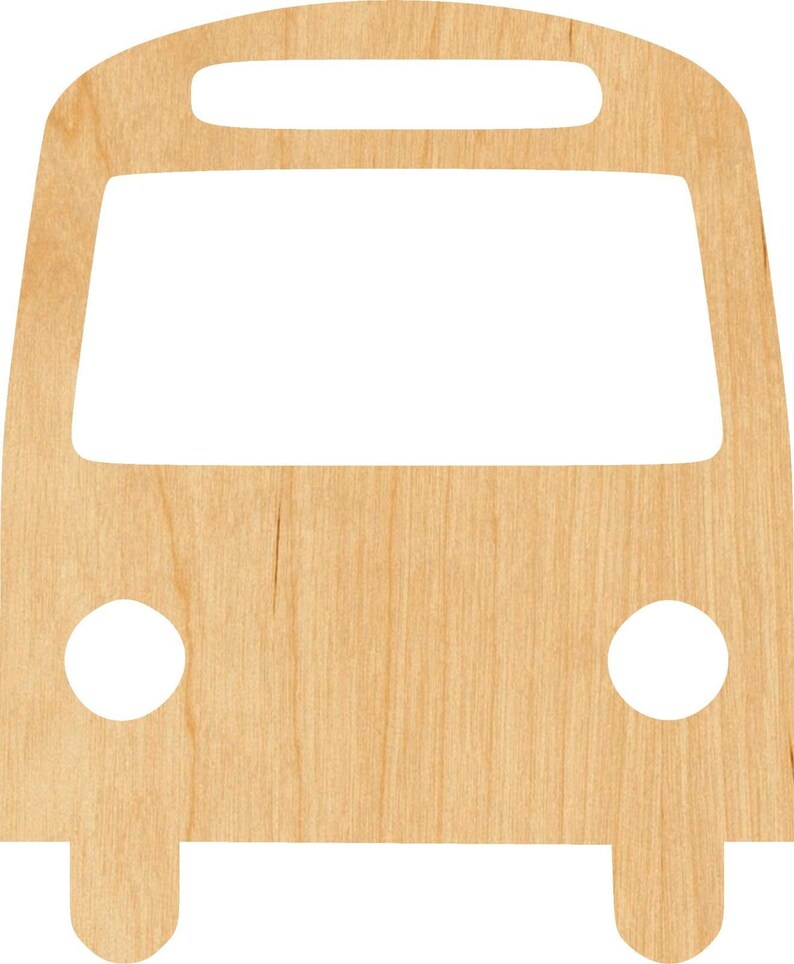 Bus 1 Wooden Laser Cut Out Shape Great for Crafting | Etsy