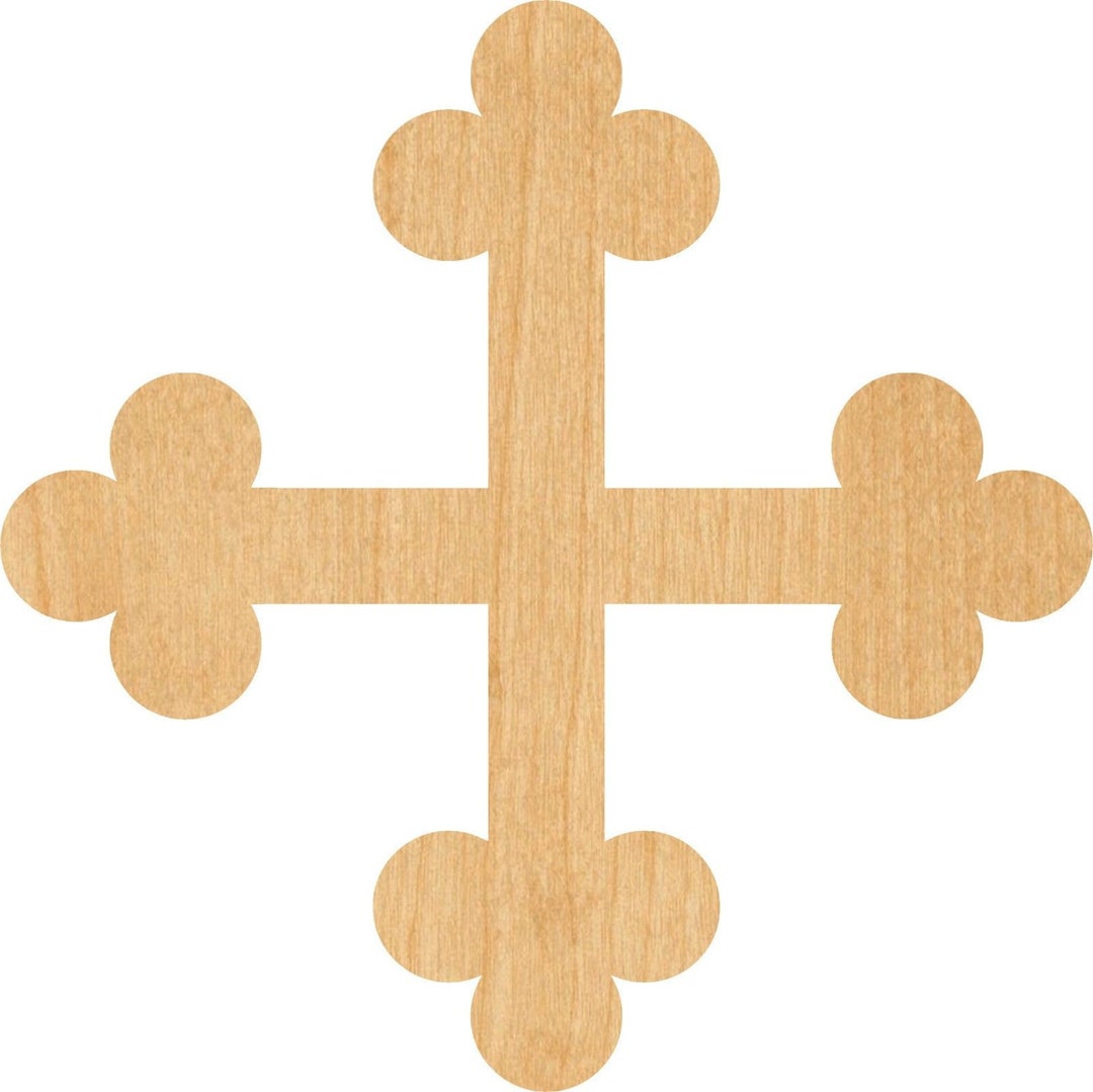 Botany Cross 1 Wooden Laser Cut Out Shape Great for Crafting - Etsy