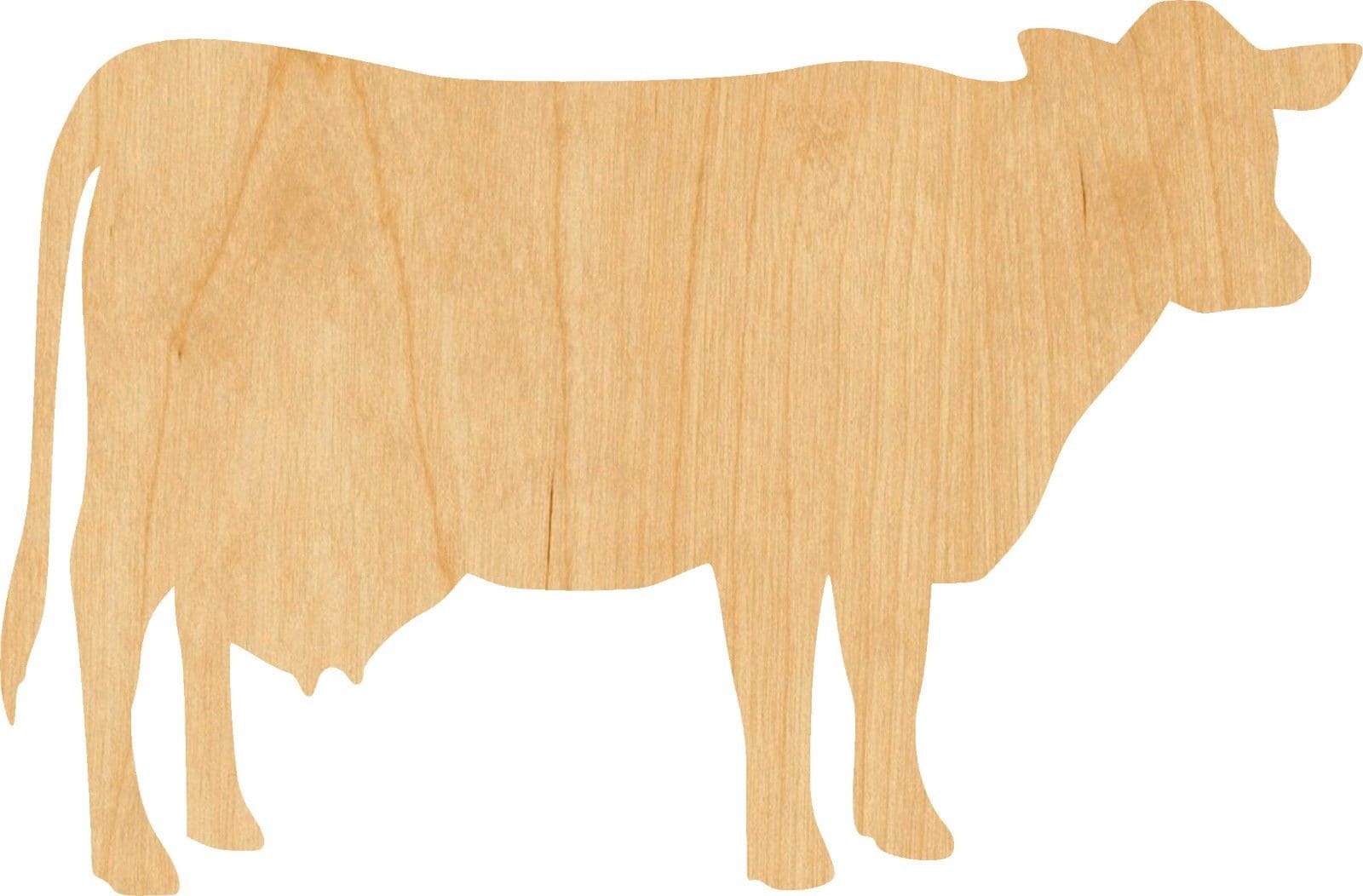 Cow Wooden Laser Cut Out Shape Great for Crafting Hobbyist | Etsy