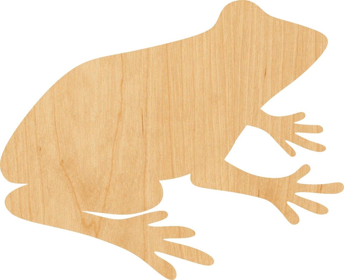 Frog Wooden Laser Cut Out Shape Great for Crafting | Etsy