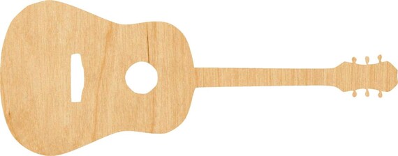 Guitar 2 Wooden Laser Cut Out Shape Great for Crafting | Etsy