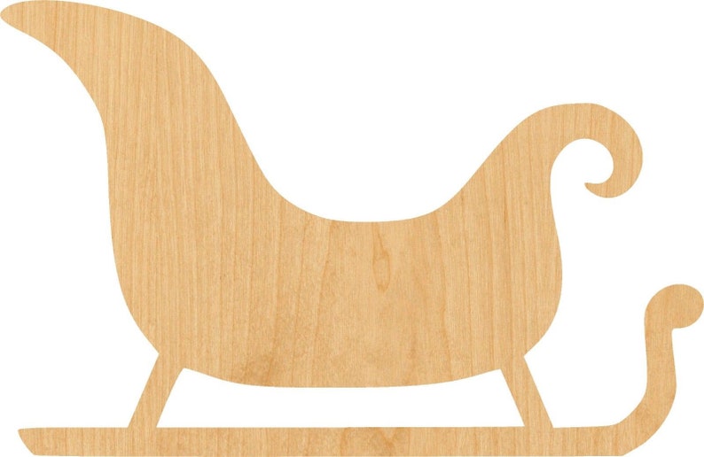Santa Sleigh 3 Wooden Laser Cut Out Shape Great for Crafting | Etsy