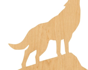 Wolf Wooden Laser Cut Out Shape Great for Crafting - Etsy